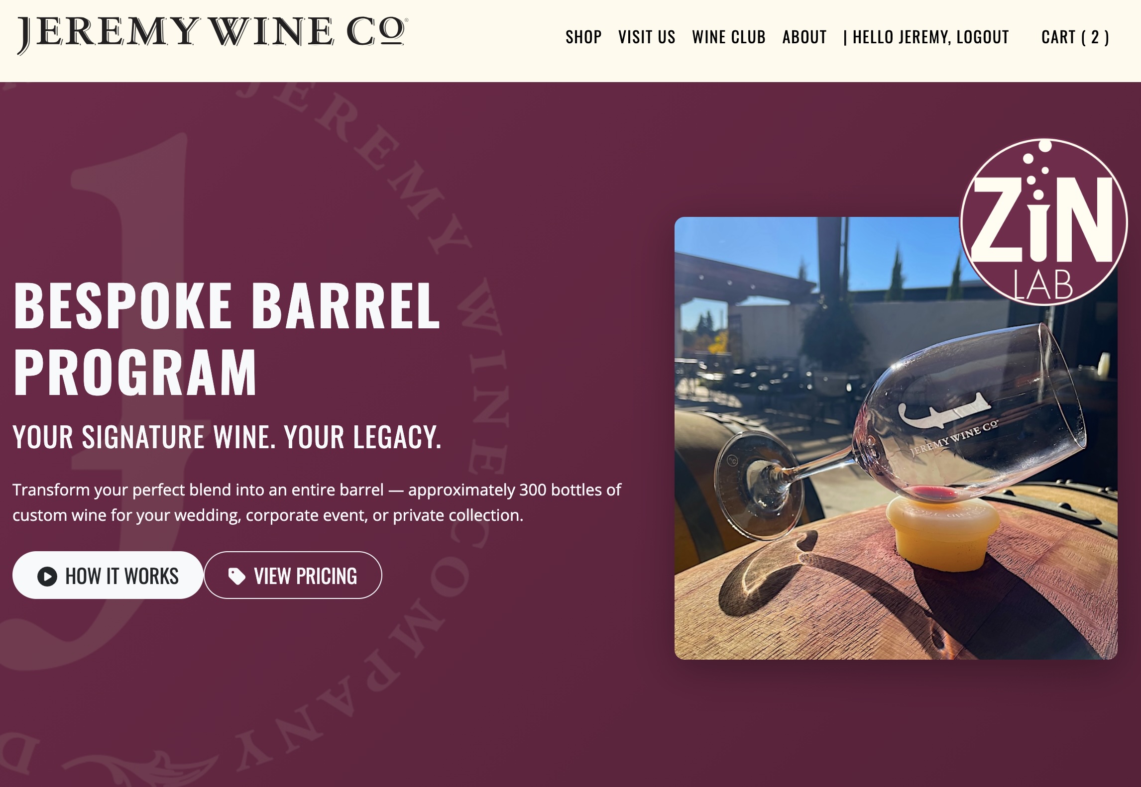 Buy the Barrel! - Jeremy Wine Company
